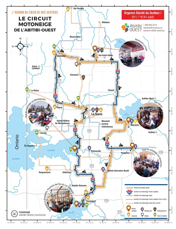 Dévoilement d'un circuit motoneige - Nouvelles - Inforoute de la MRC d'Abitibi-Ouest